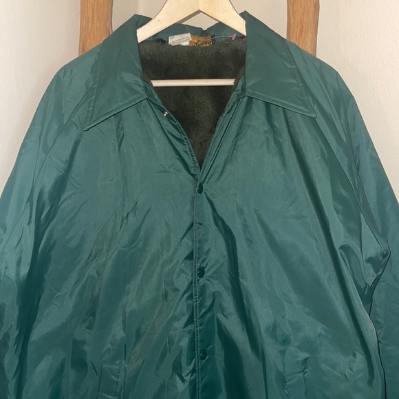 Vintage | Jackets & Coats | Rare Vintage 99s Sherpa Lined Green Coaches ...